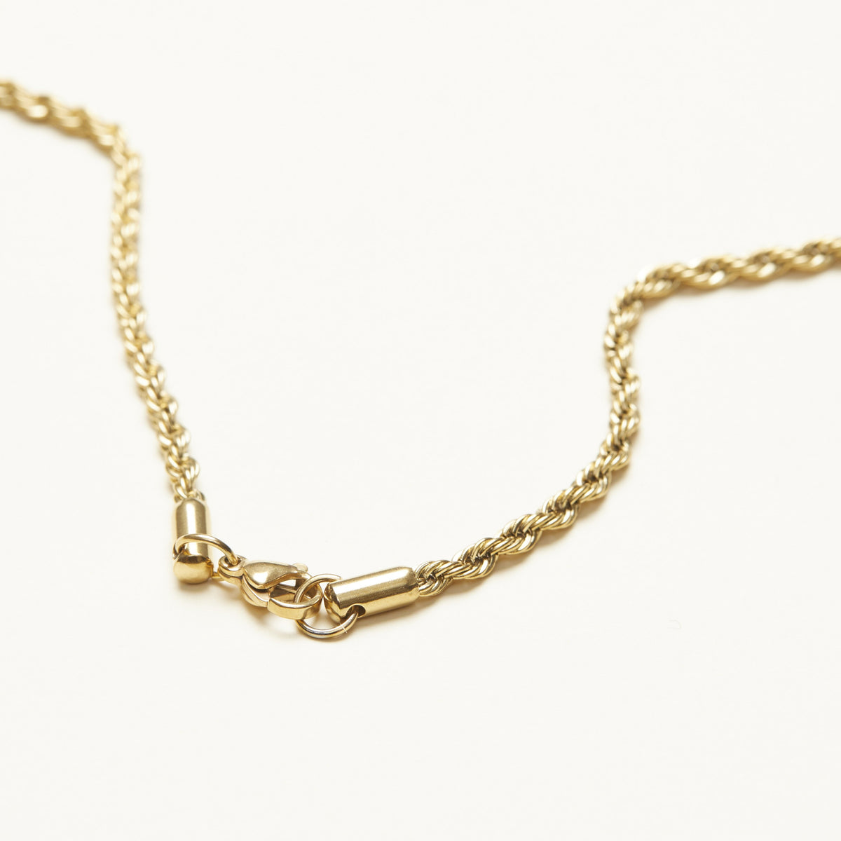 Thin French Twist Rope Chain Necklace – Shapes Studio